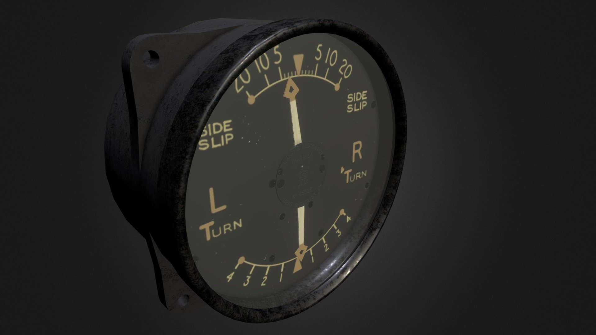 Reid & Sigrist Turn and Slip Indicator, Mk IA - 3D model by Dave.Maak ...