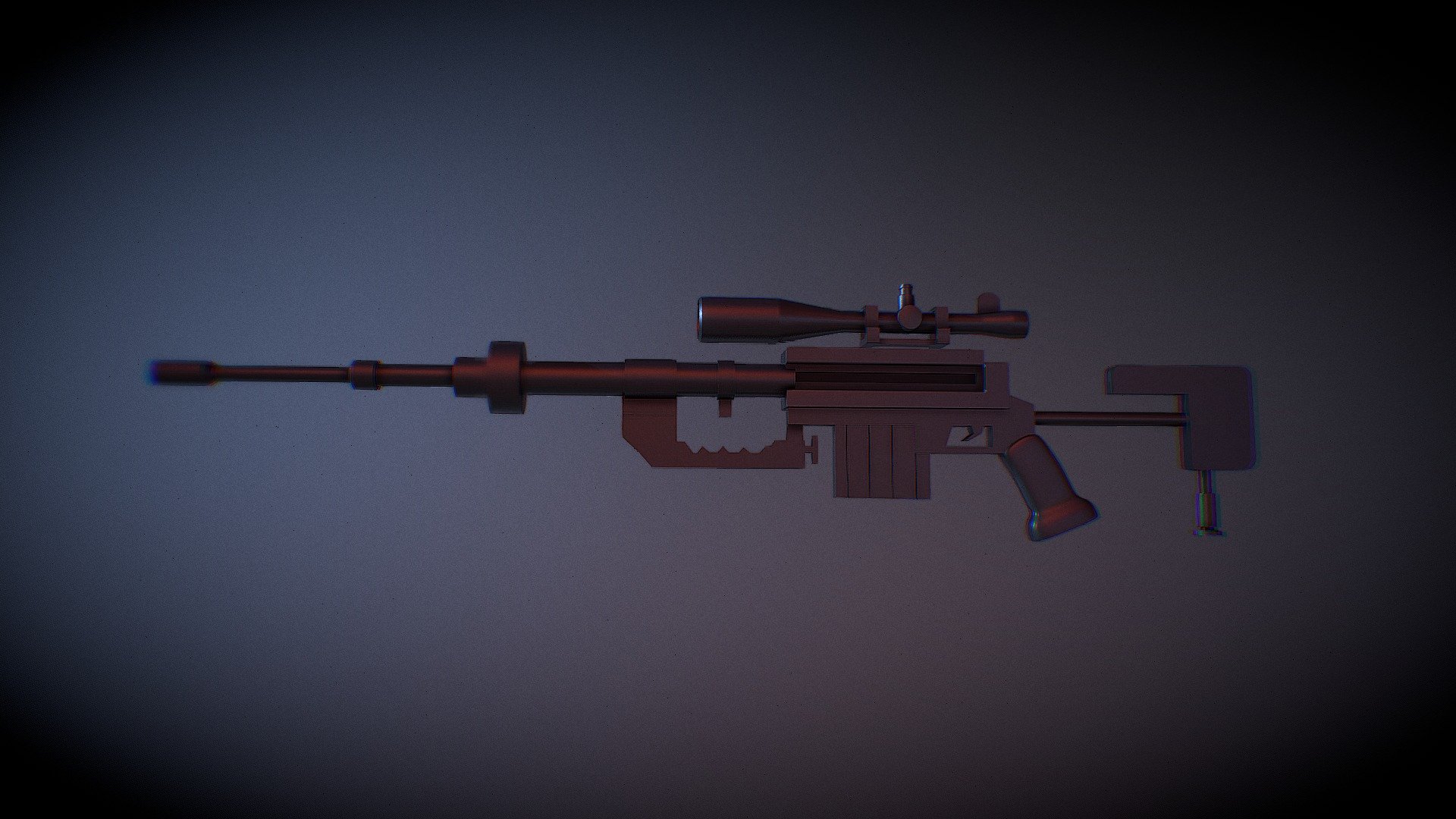 PSG sniper gun - 3D model by Lazy Hanby (@Lazy_hanby) [99213b5] - Sketchfab