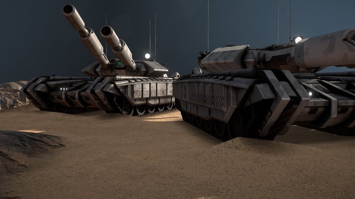 Battle-tank 3D models - Sketchfab