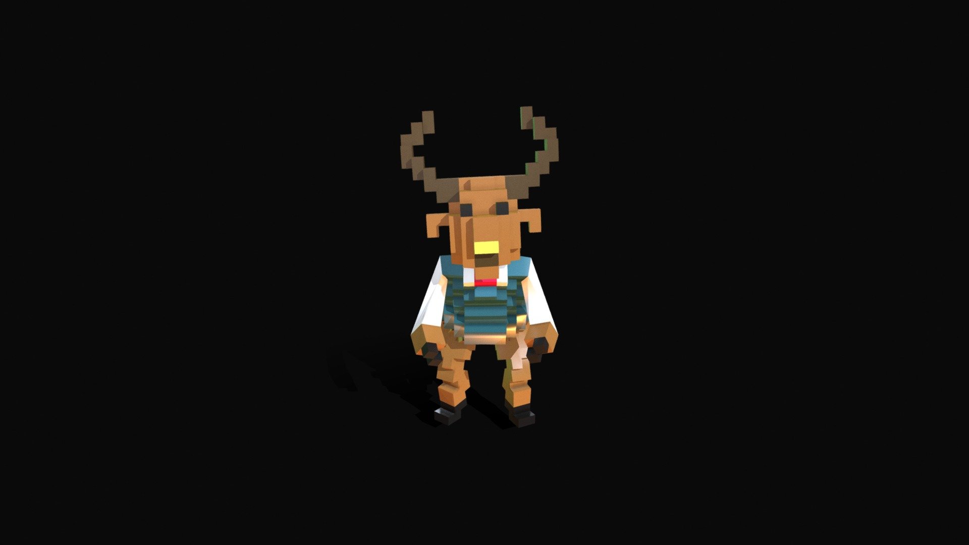 Mr. Cryptotrader Bull - Download Free 3D model by Deveerei (Anim8Bits) (@deveerei) [992246b ...