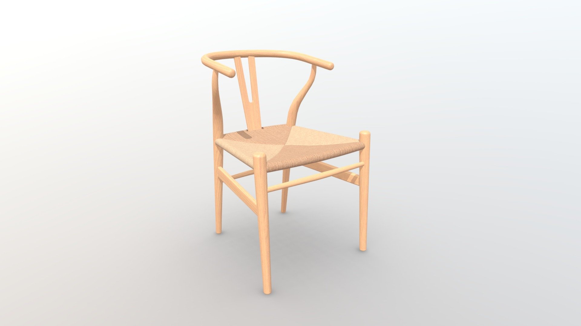wooden design Y chair dining chair - Buy Royalty Free 3D model by ...