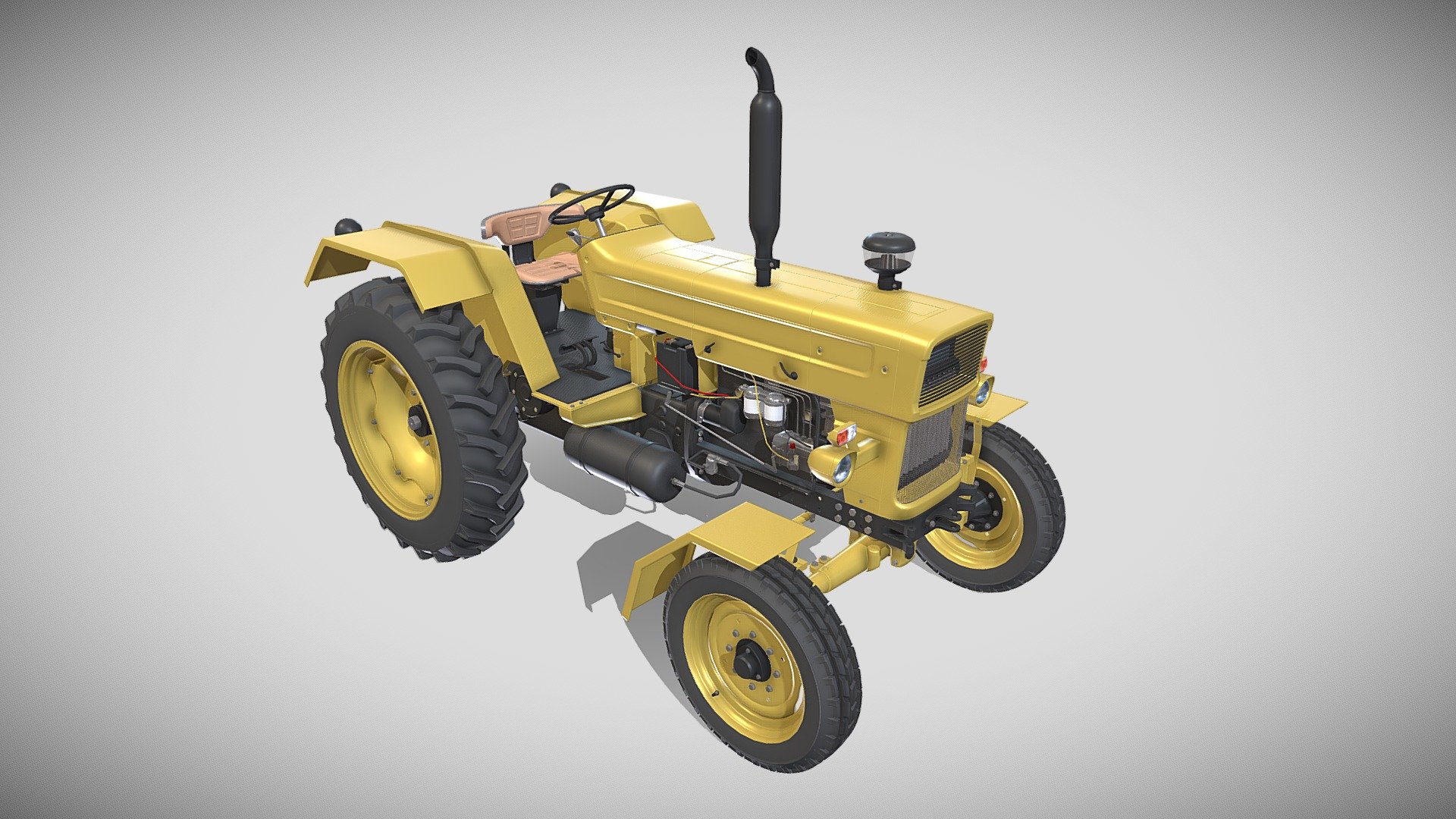 Generic Tractor v2 - Buy Royalty Free 3D model by dragosburian [9923b51 ...
