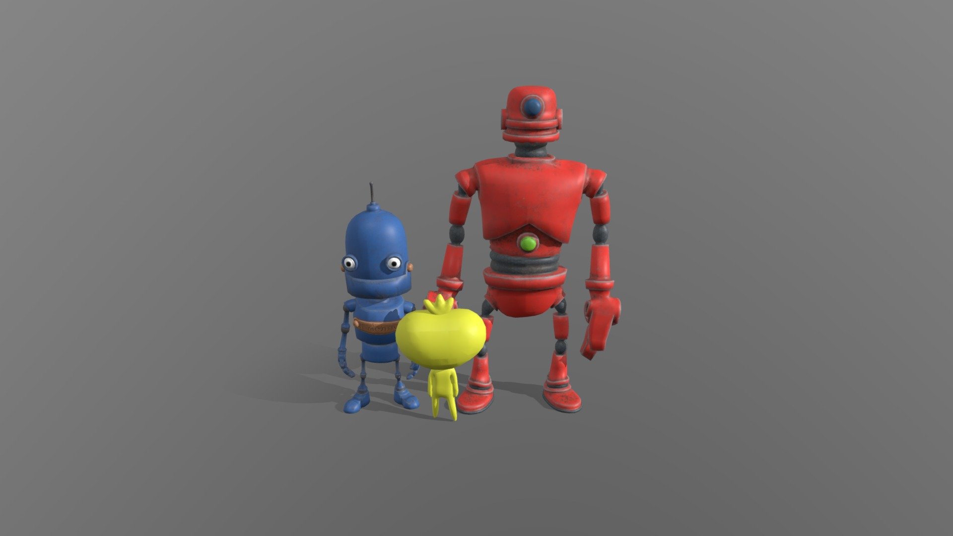 Robots Three Friends Lighting - 3D model by si.pacalioga [9925927 ...