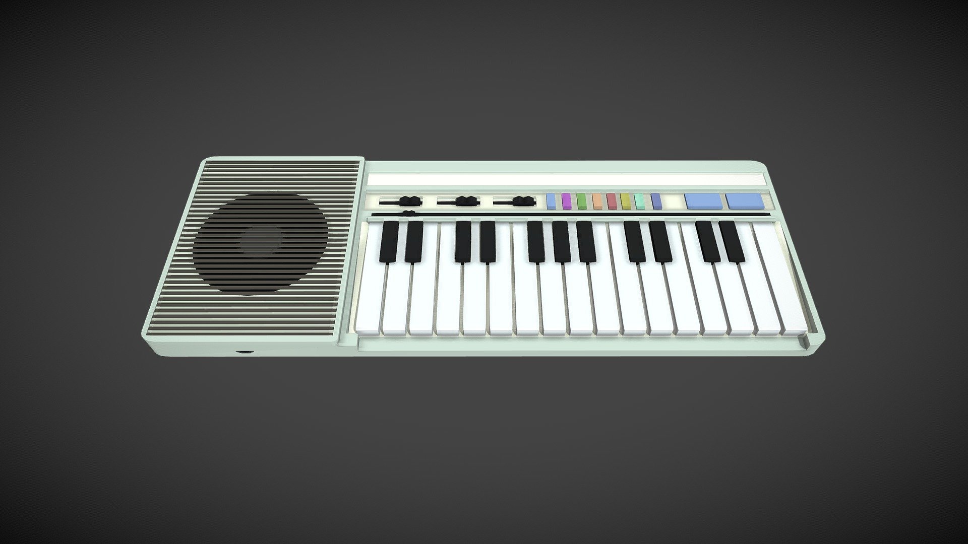 Retro Casio Keyboard - Download Free 3D model by samuelsgr art ...