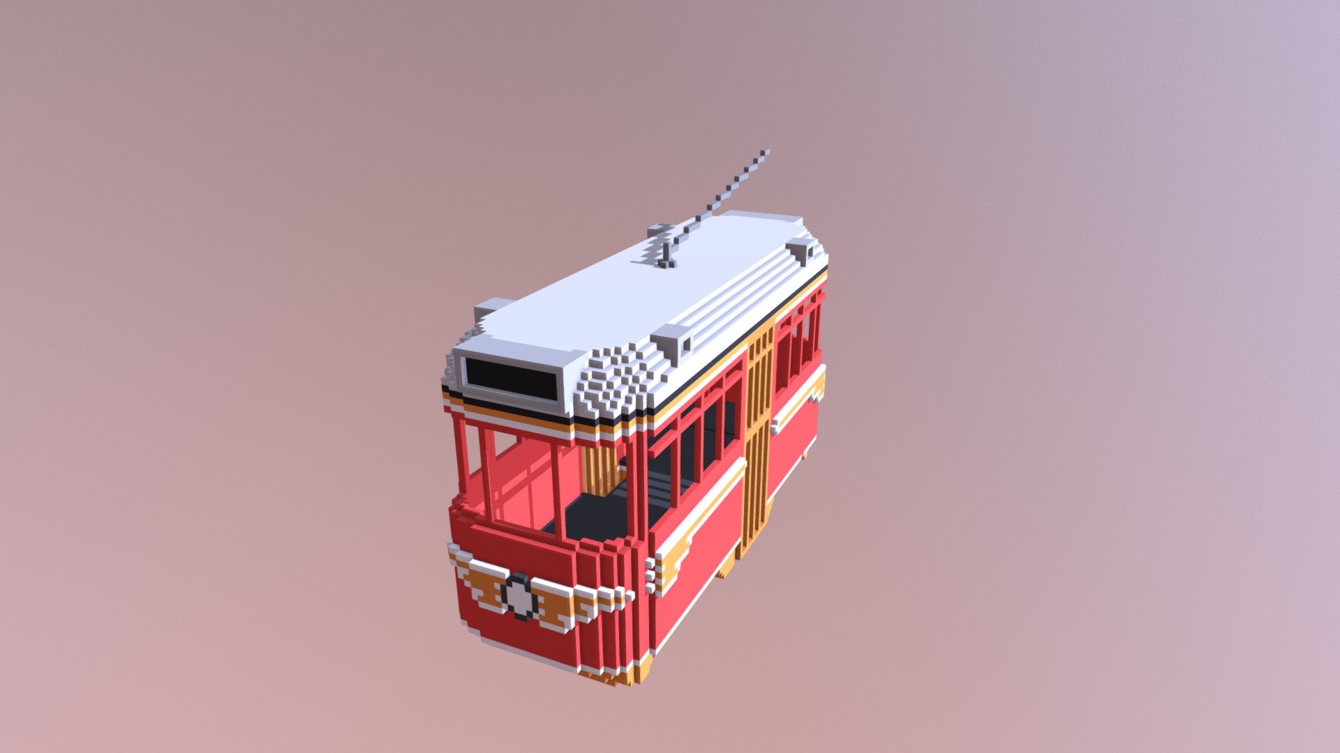 dca red car trolley - 3D model by Amids [9927374] - Sketchfab