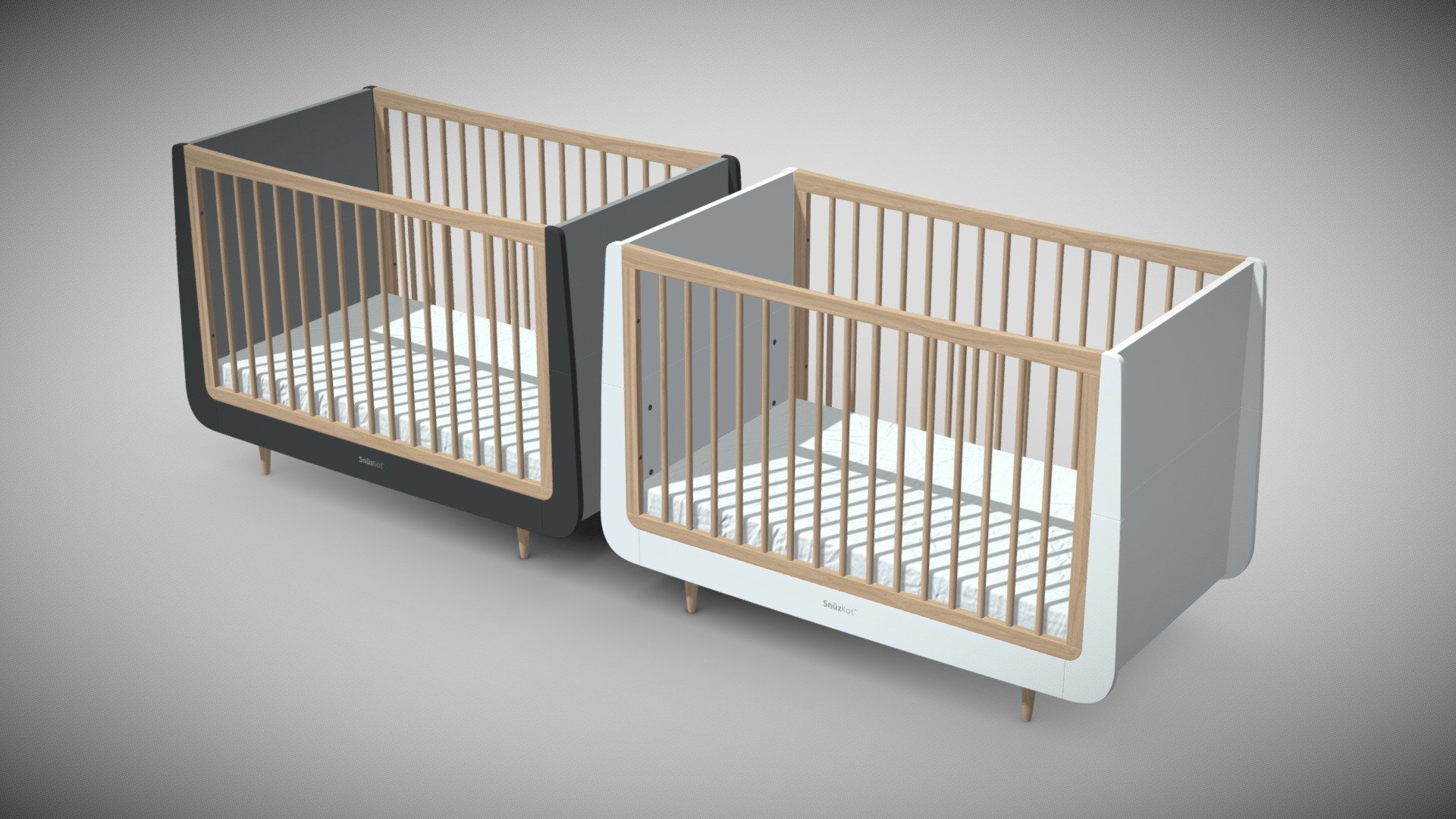SnuzKot Skandi Cot Bed | FN005GE by Snüz - 3D model by Devran3D ...