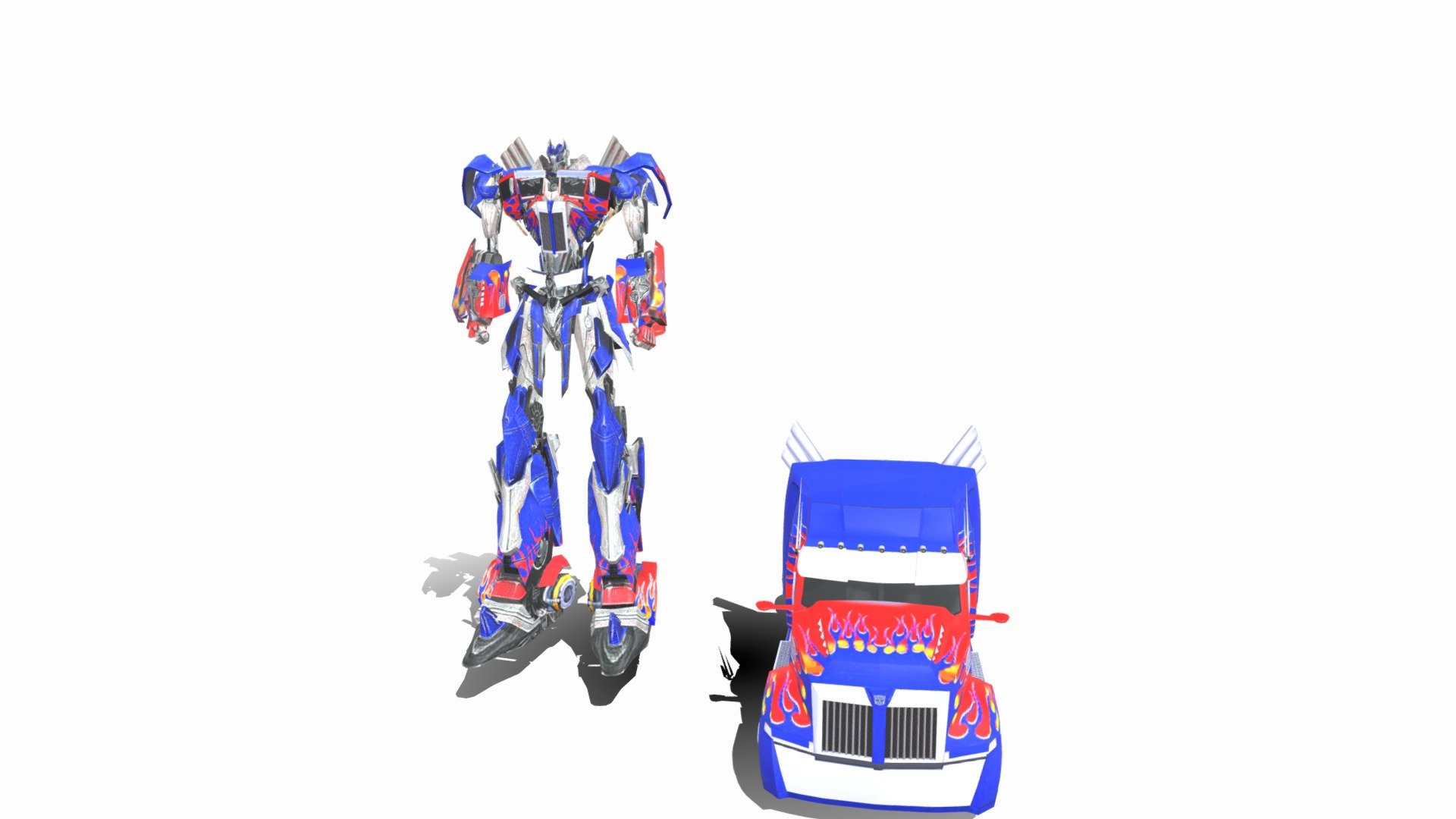 AOE/TLK optimus prime redesign obj no rigging - Download Free 3D model ...
