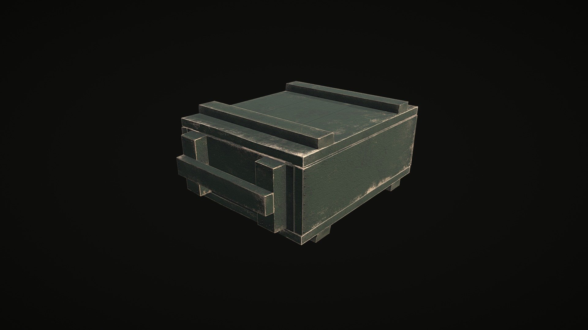 Wood Box Green - 3D model by sobolarina [992a692] - Sketchfab