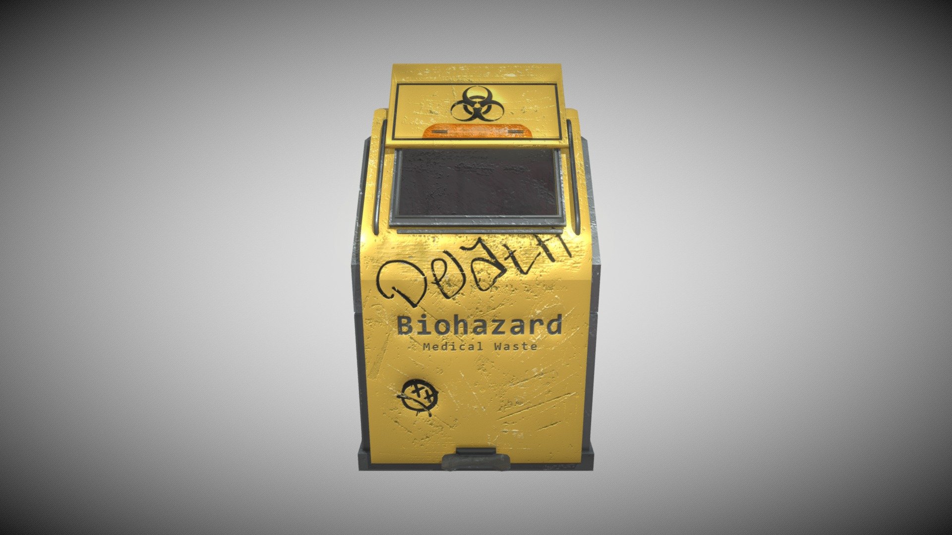 Biohazard Container 3D Prop - 3D model by Crymatik [992c221] - Sketchfab