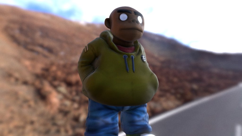 RUSSELL - Gorillaz - 3D model by pahko [992ca95] - Sketchfab