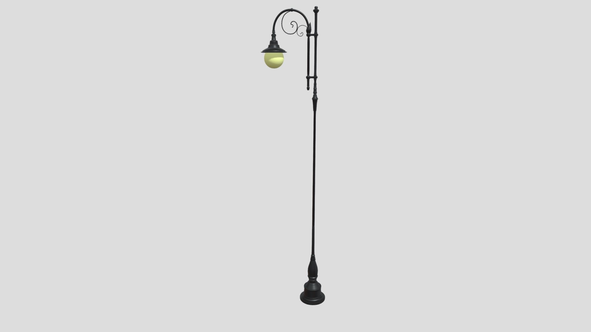 victorian-street-lamp-simplified-1900s - Download Free 3D model by ...
