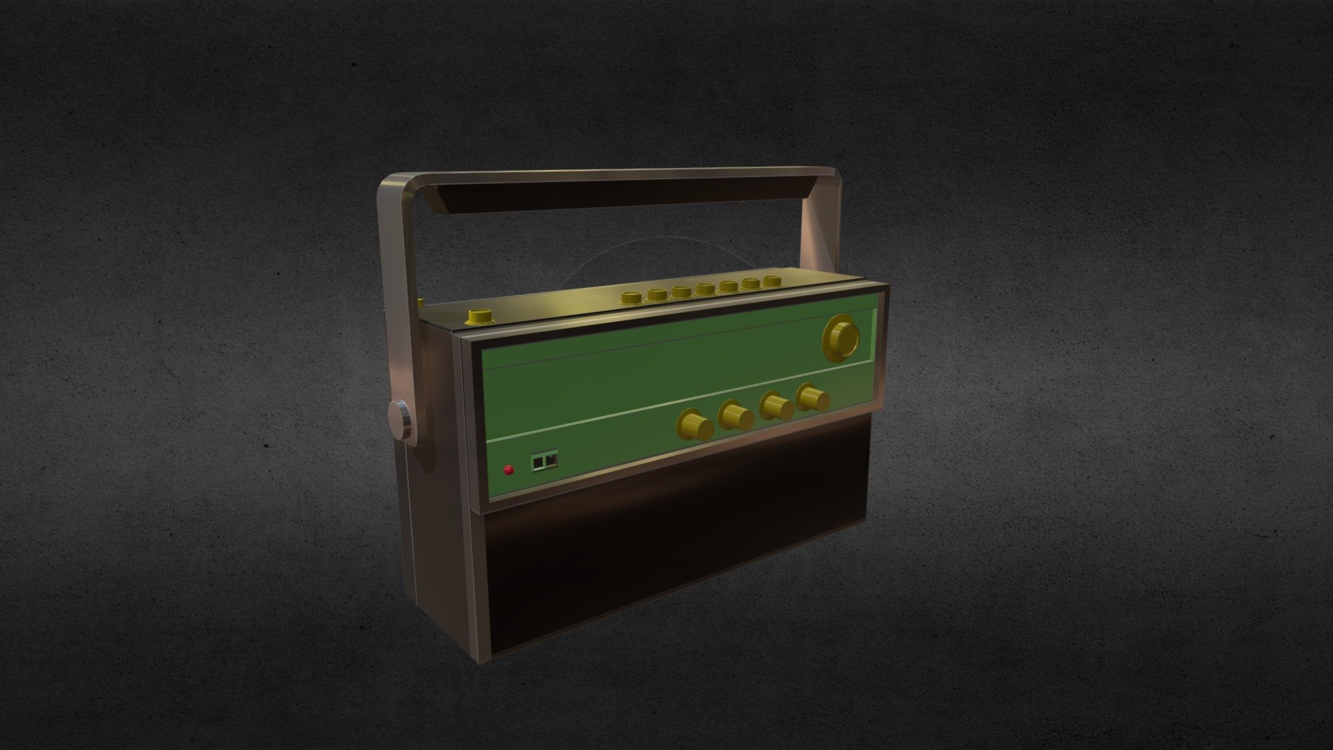 Edward Krystian Low Poly Radio - 3D model by krys1997 [992fbf7] - Sketchfab