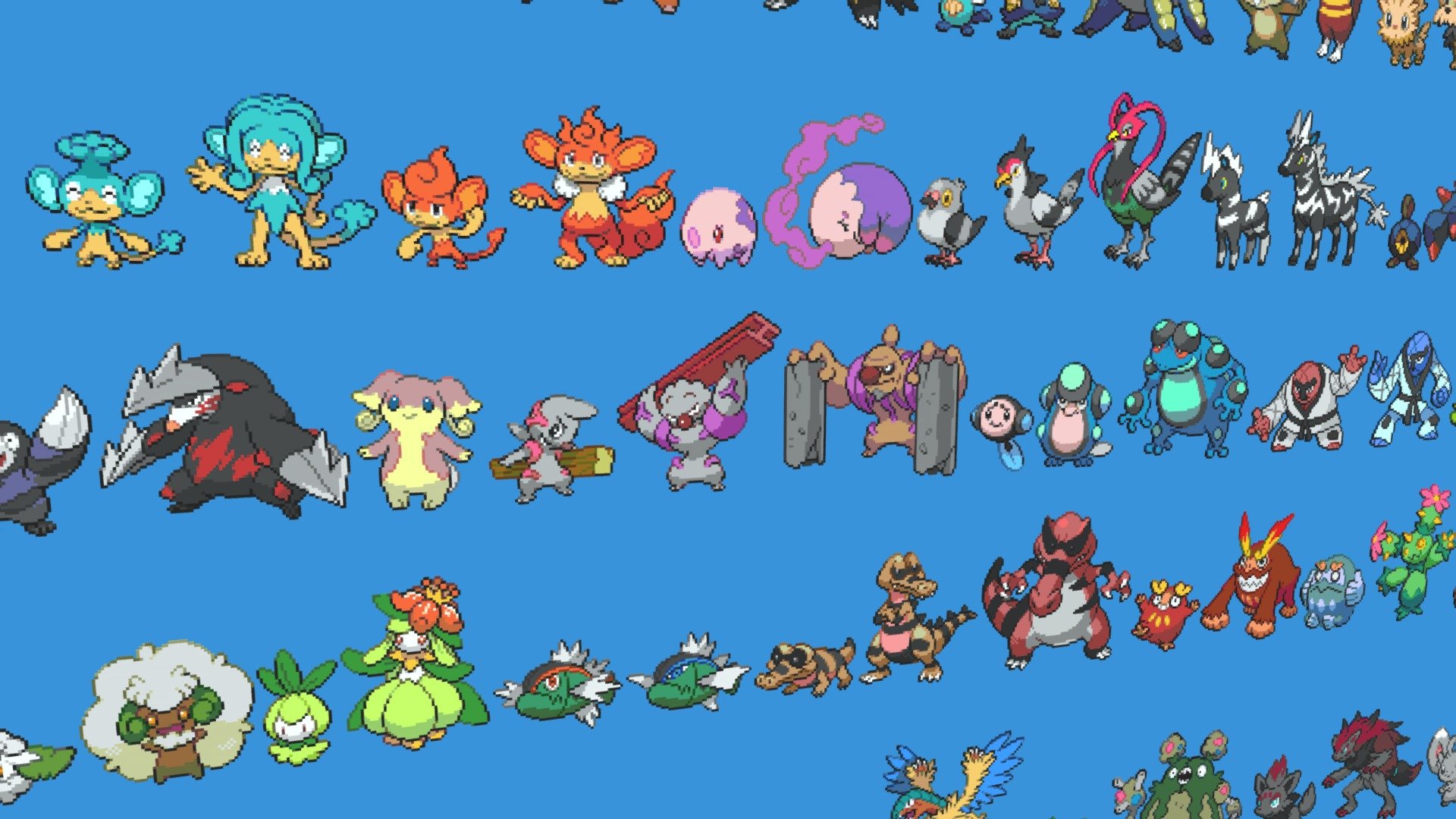 Pokemon Voxel Sprites Gen 5 To 8 Buy Royalty Free 3D Model By