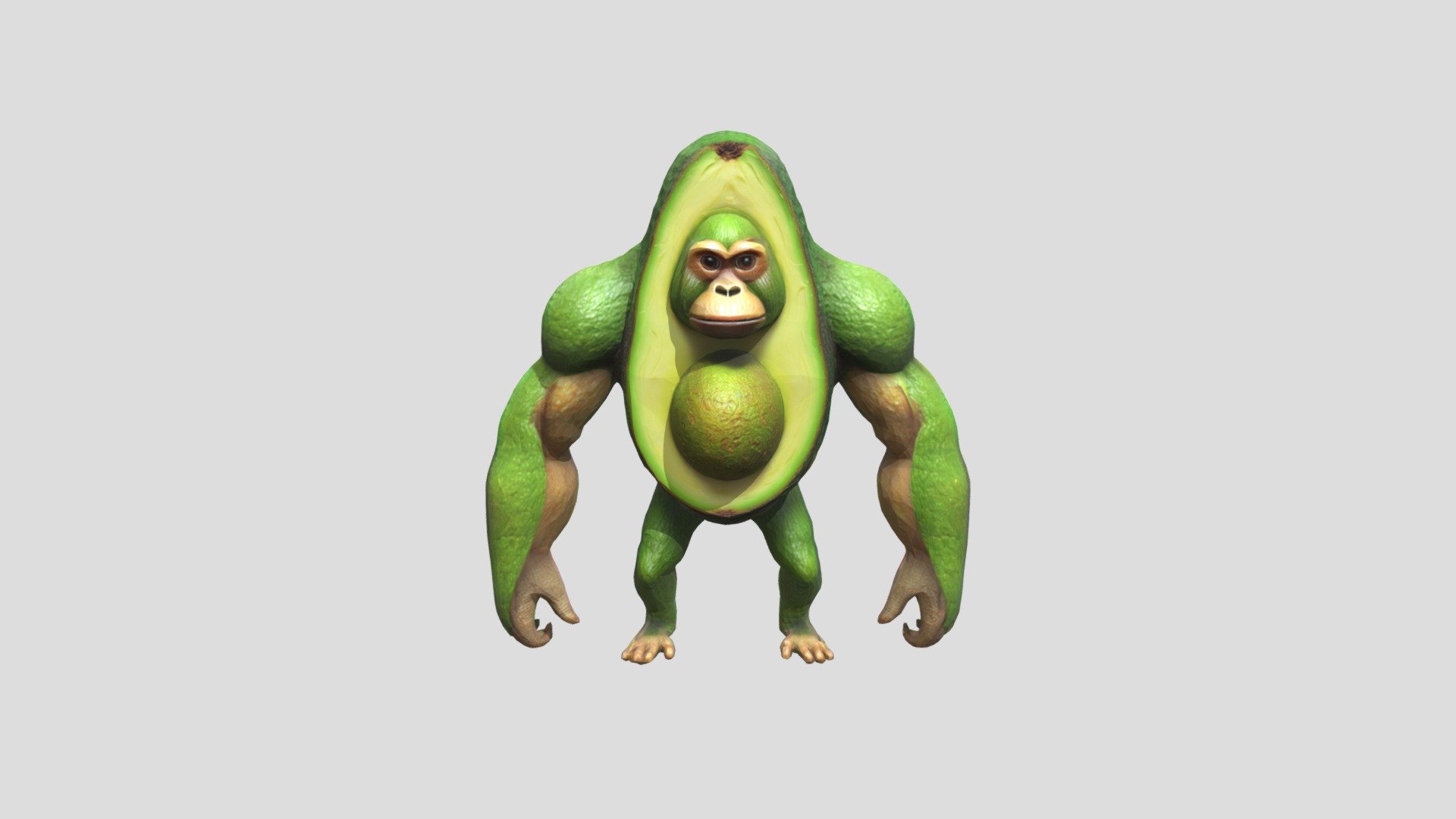 Avocadogorilla Brainrot - Download Free 3D model by XONNIC [9933479 ...