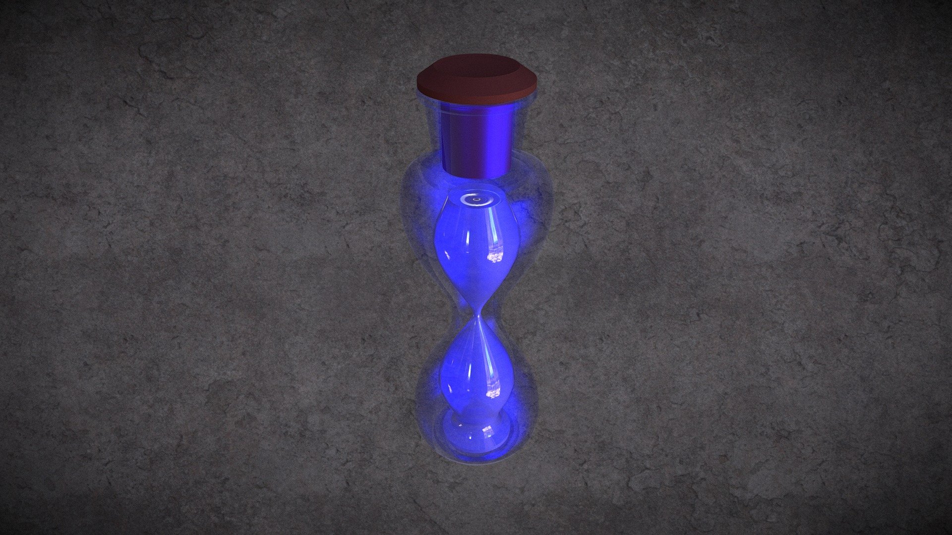 Blue Sand Timer Bottle - By Velivian Fesothe - 3D model by Velivian ...