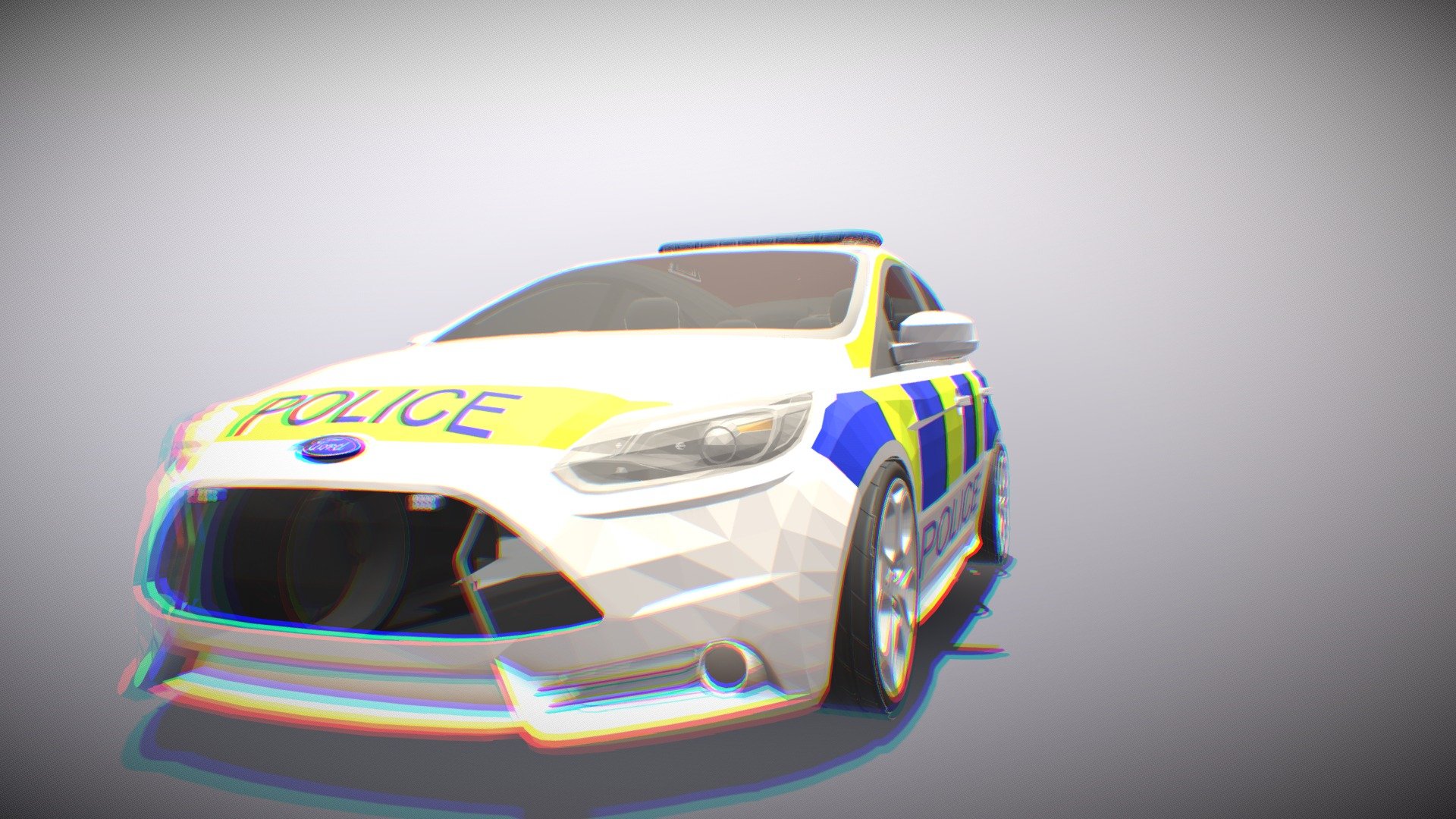Ford Focus British Police Car, UK - Download Free 3D model by David ...