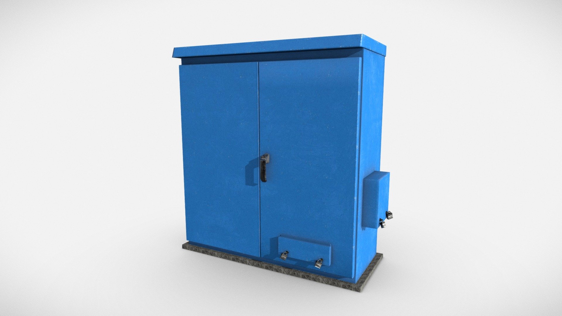 Blue Electrical Box - Buy Royalty Free 3D model by Polygon Alley ...