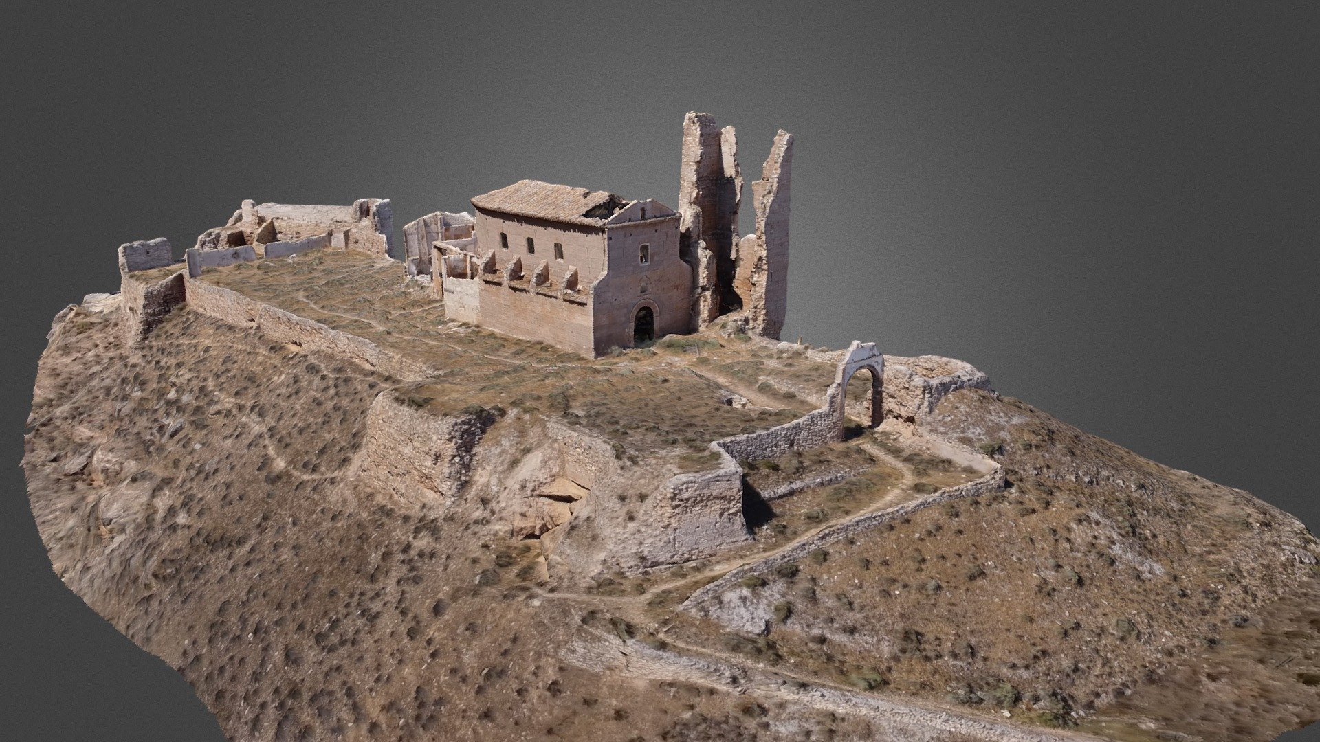 Castillo de la Palma, Sastago - Download Free 3D model by Alejandro Martínez (@alexalcru ...