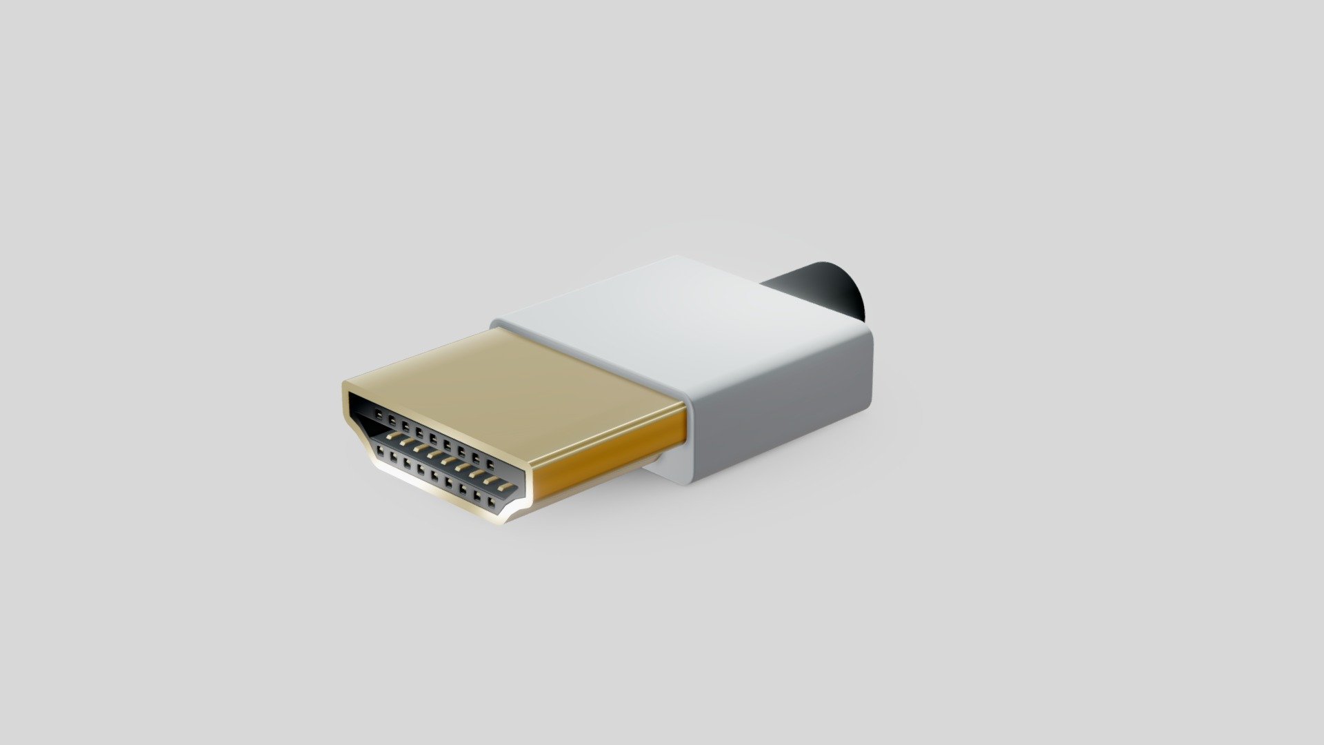 HDMI Connector Cable - 3D model by alessandroparca [993a771] - Sketchfab