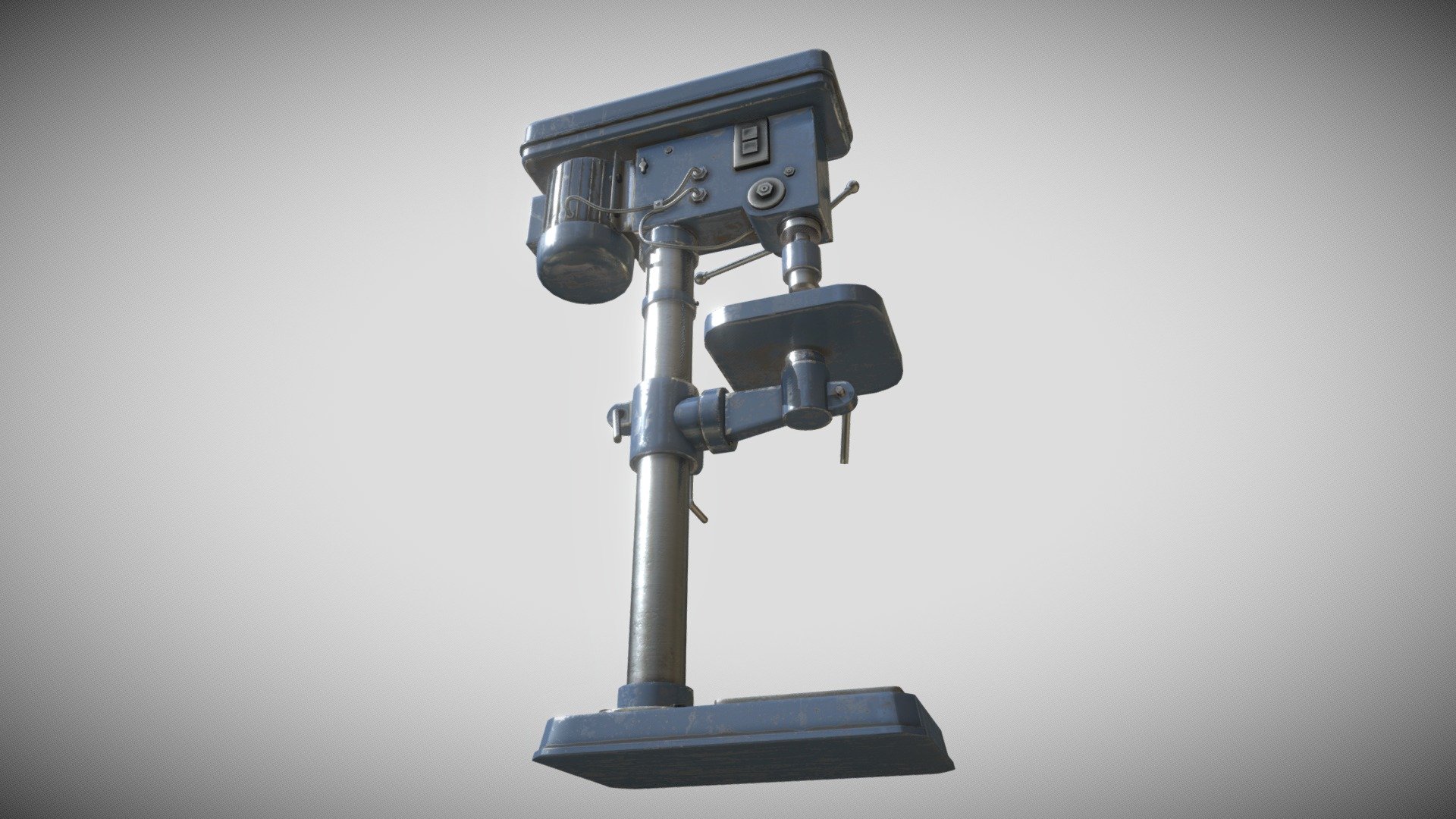 VERTICAL DRILL MACHINE TOOL 3D model - Buy Royalty Free 3D model by ...