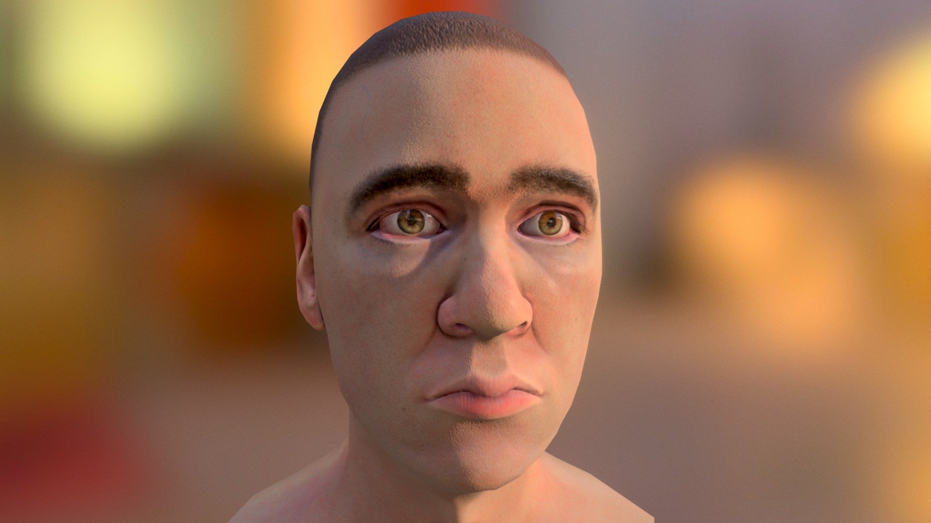 Male Face - 3D model by MattL [993d14c] - Sketchfab