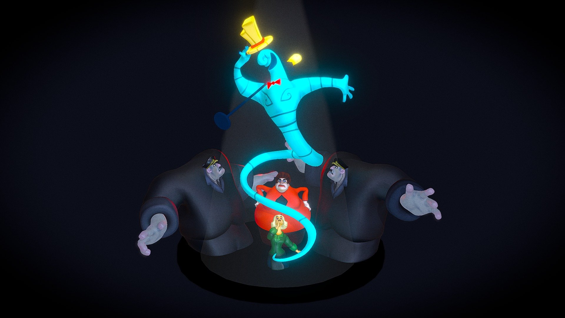 Mr. blue - Download Free 3D model by MAGICAL CORNER 2 (@magical_corner2 ...