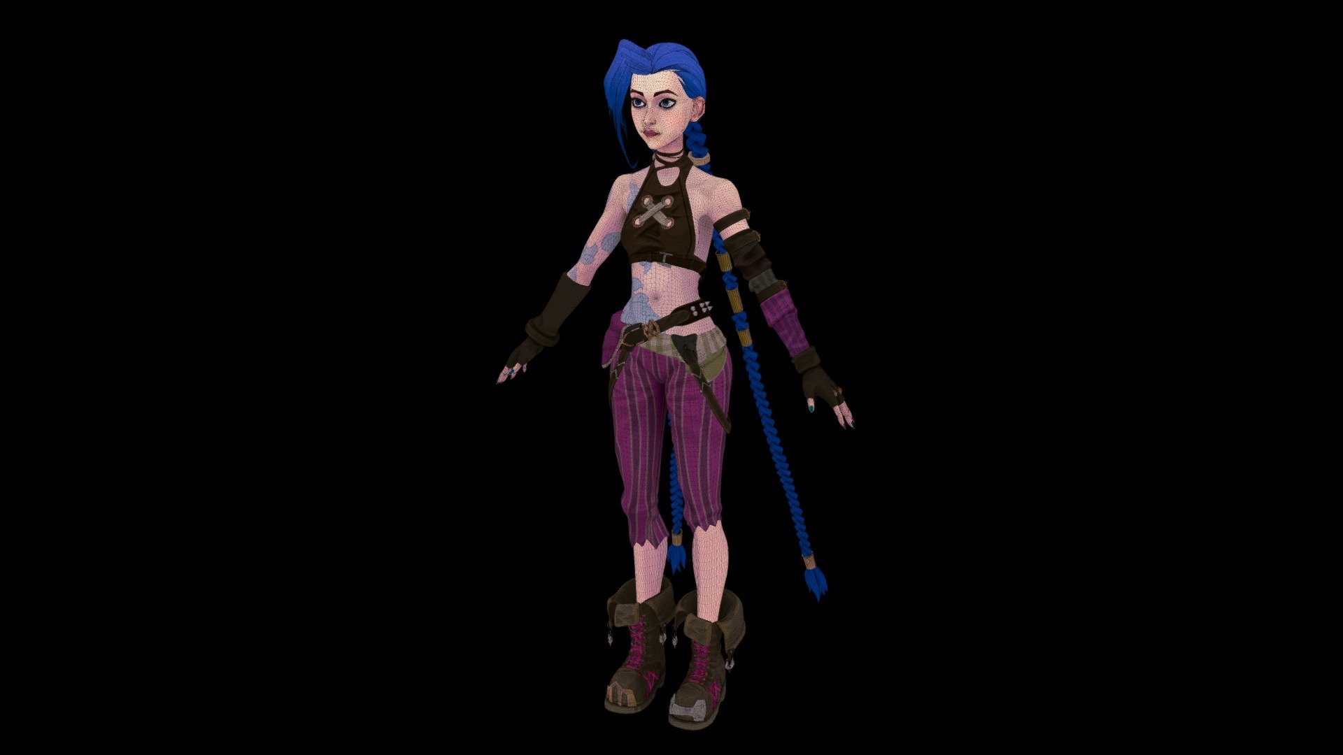 Arcane Inspired Jinx Model - 3D model by julianpolo [994b3a7] - Sketchfab