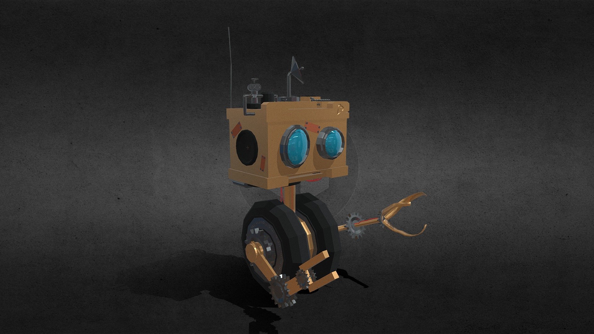 robotLowPoly - 3D model by AurelieThomas [994c571] - Sketchfab