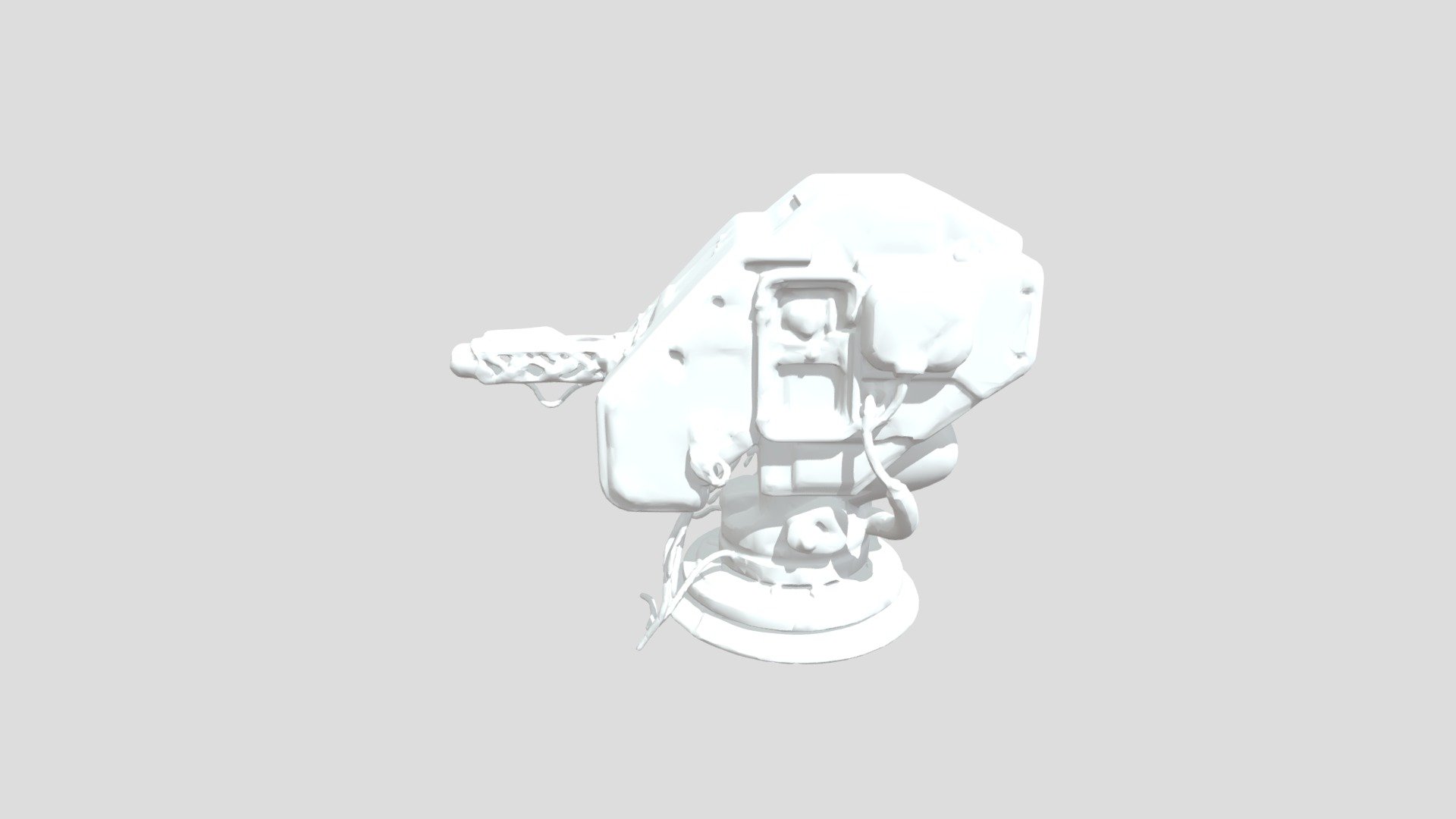 Defensive Wall Turret Deactivated - Download Free 3D model by lcdworzak ...