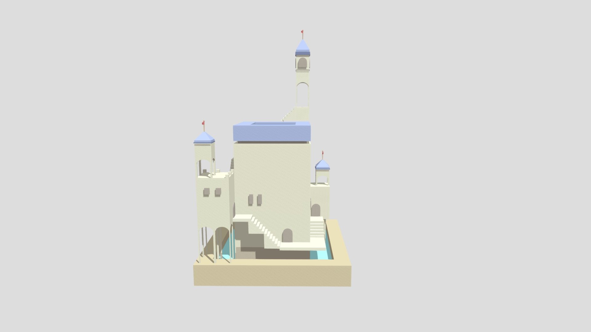 [Free] Castle Low Poly - Download Free 3D model by GraphOrigin ...