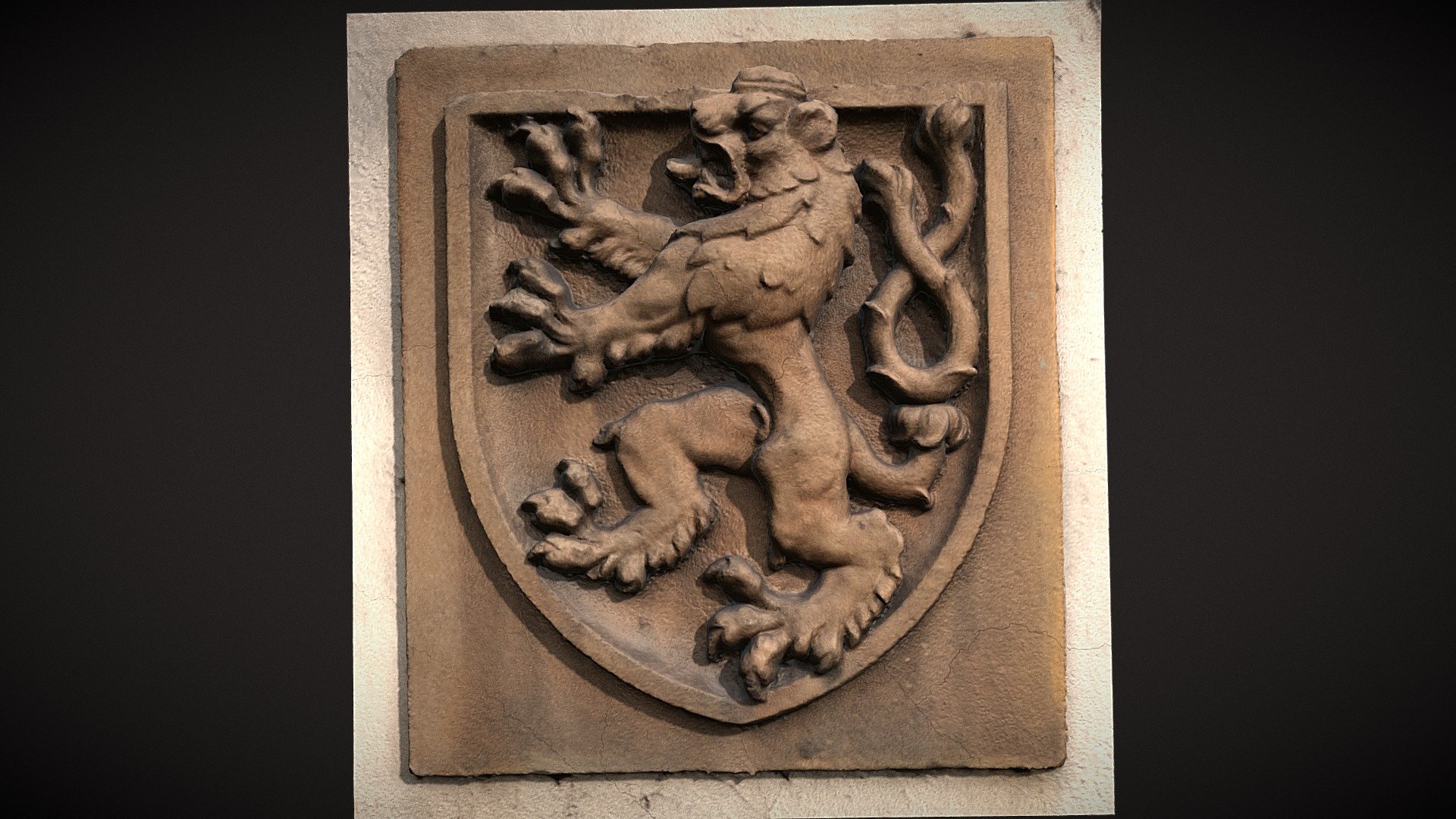 Coat of arms of the Czech Republic - Lion - 3D model by Tomáš Musílek ...