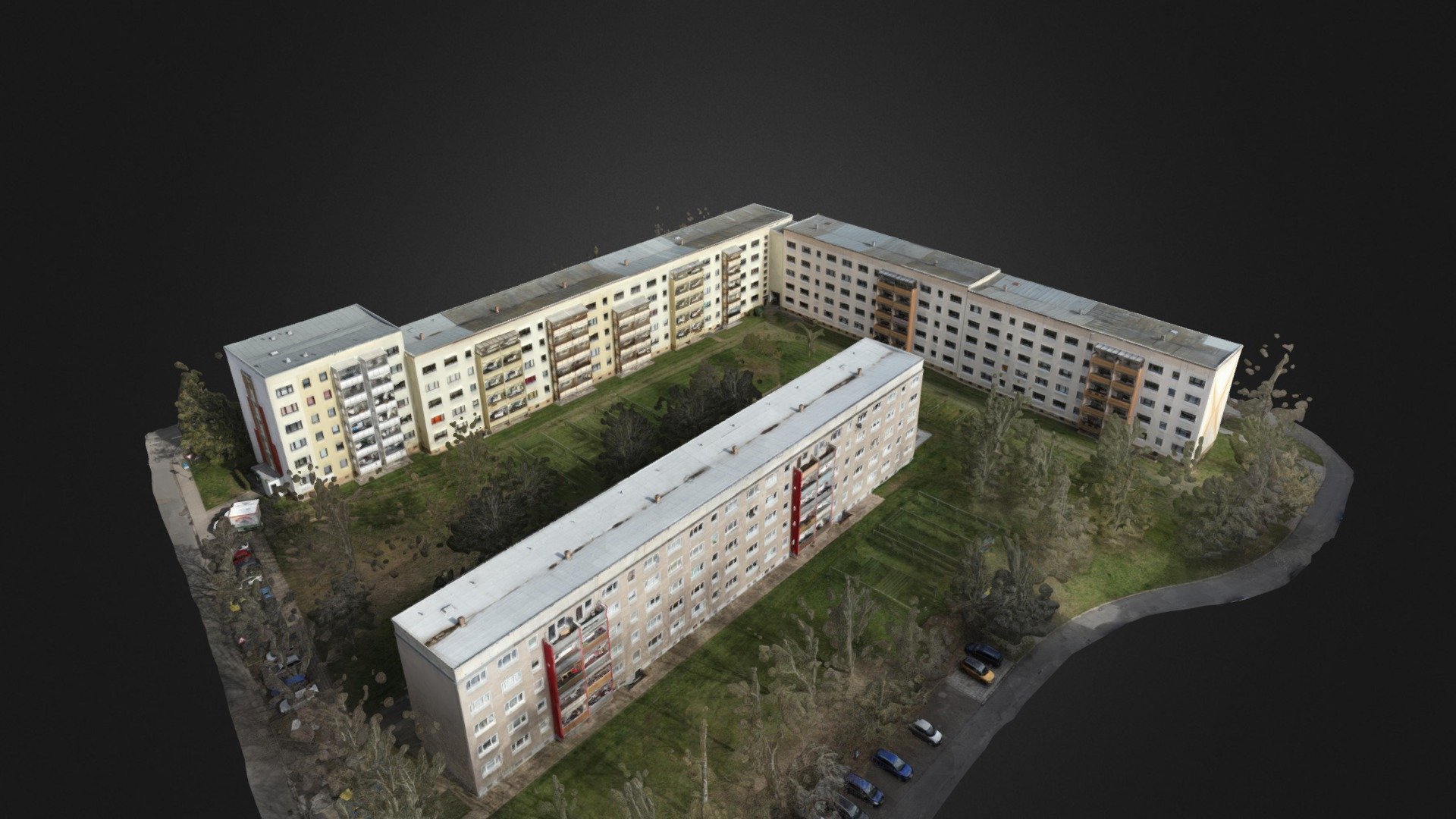 Photogrammetriemodell Plattenbau - 3D model by langschwager [995345a ...