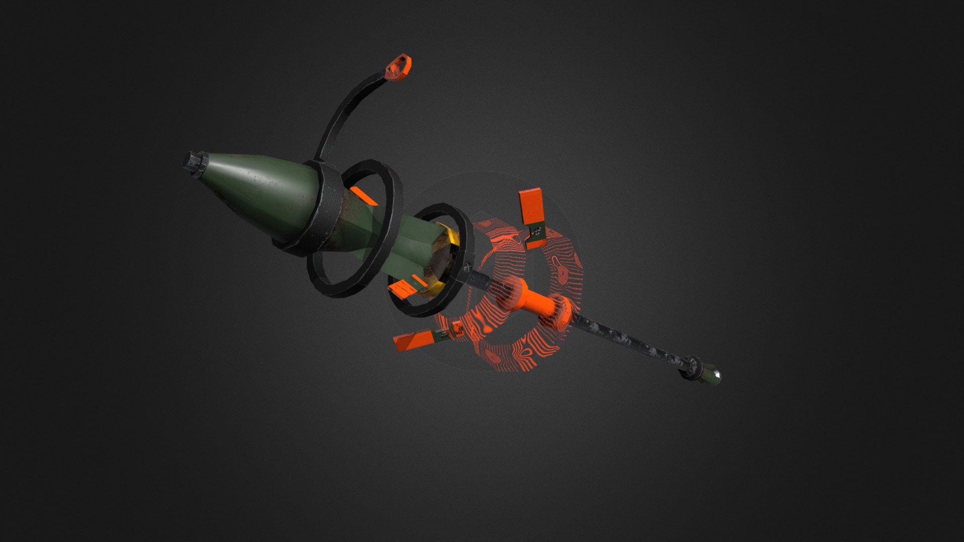 Staff of Magic Missile - Download Free 3D model by Matt LeMoine (@Matt ...