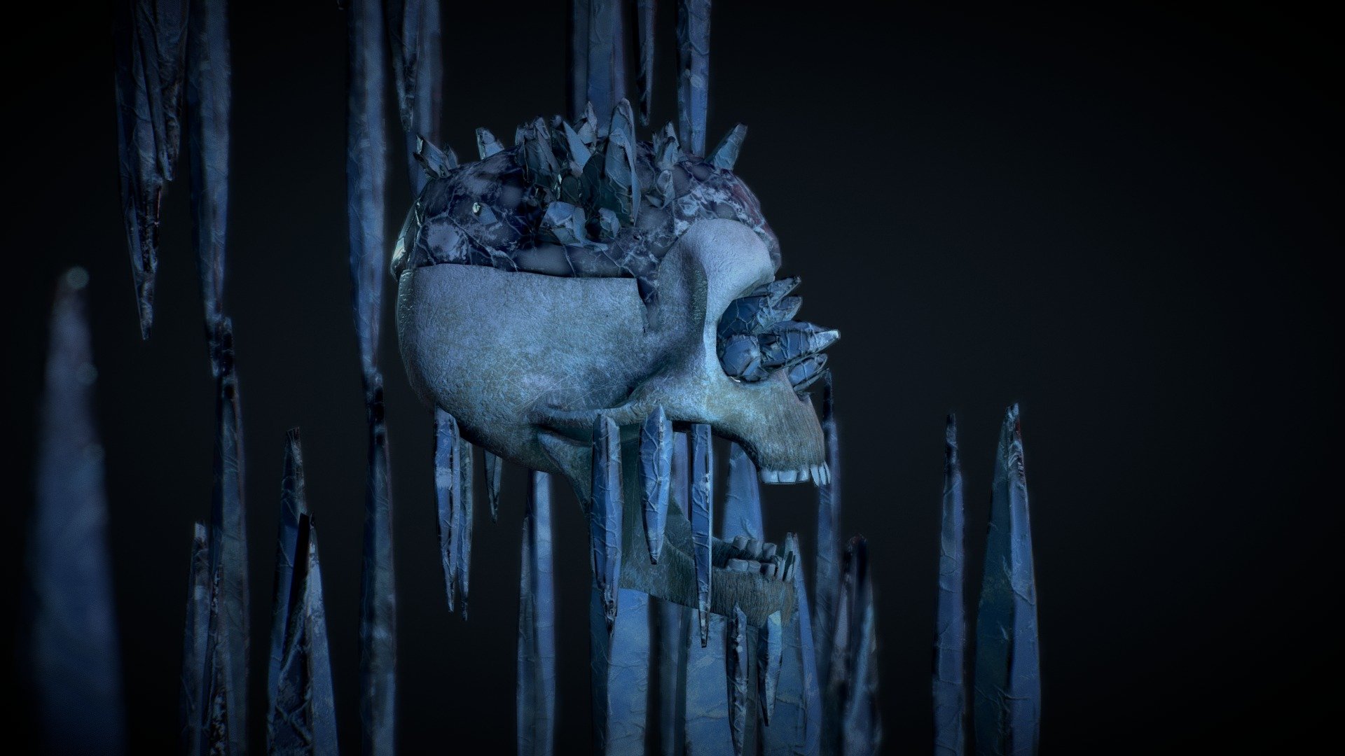 Cavern of ice skull - 3D model by AurelCRLS (@AurelCLS) [995ecb6 ...