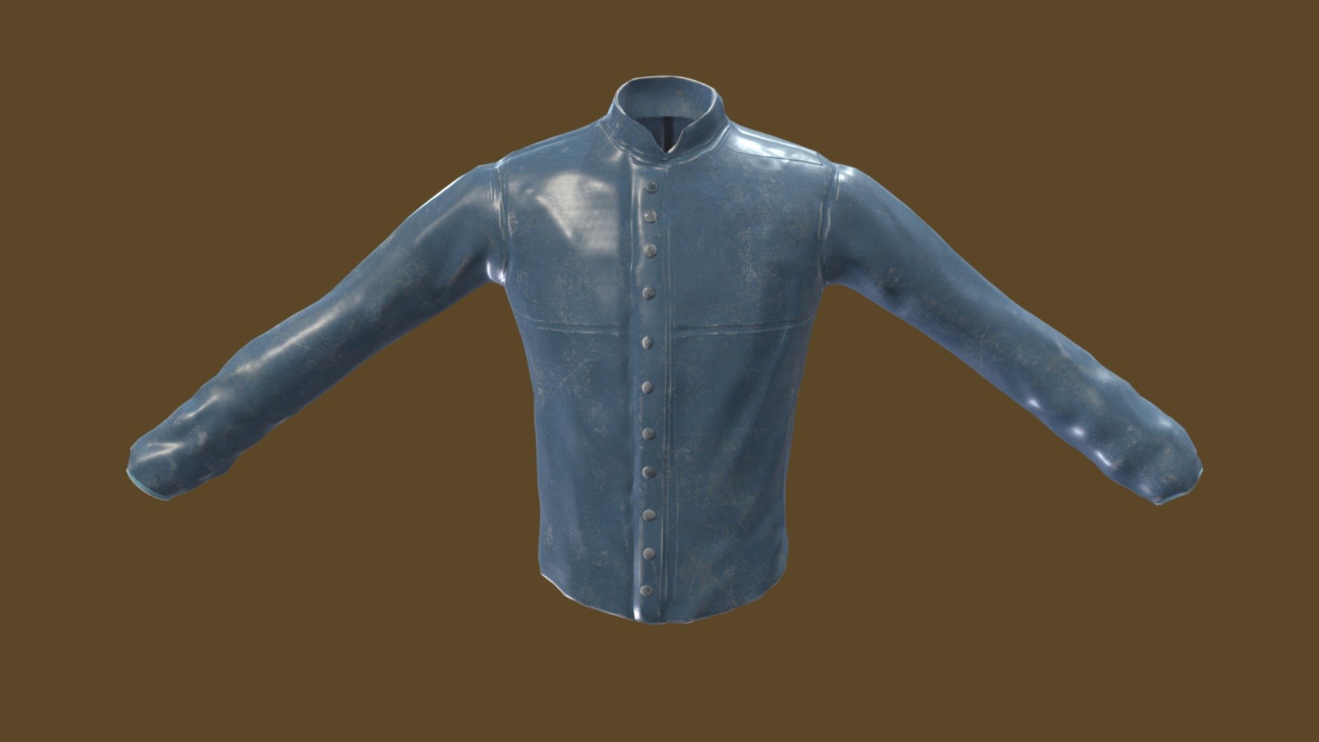 Blue Vinyl Jacket - 3D model by ShawnMiranda [995f0f9] - Sketchfab