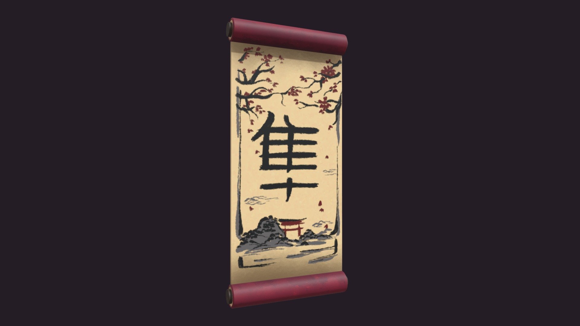 Hayabusa: Force of the Wind | Scroll - 3D model by Kaleb Mortenson ...