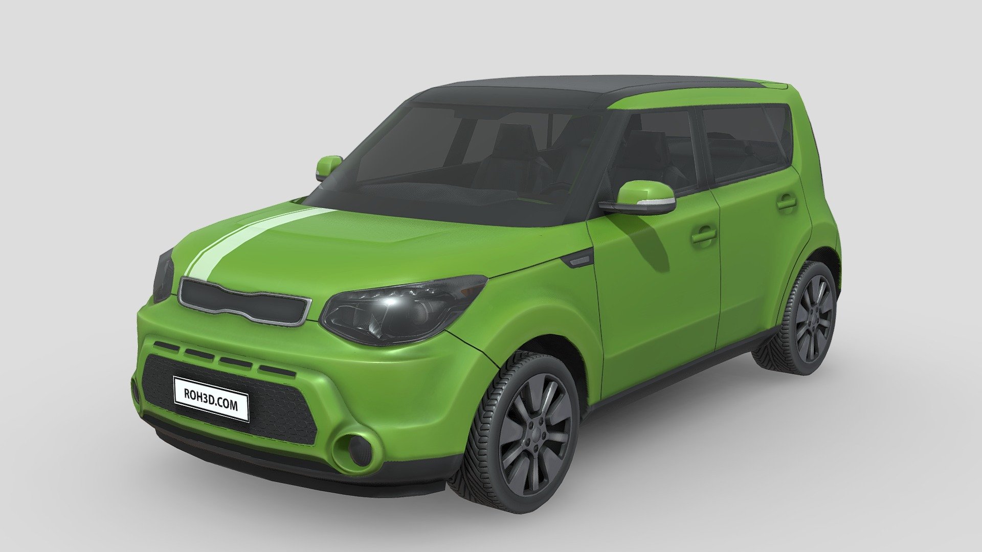 Low Poly Car - Kia Soul 2014 - 3D model by ROH3D [99641c6] - Sketchfab