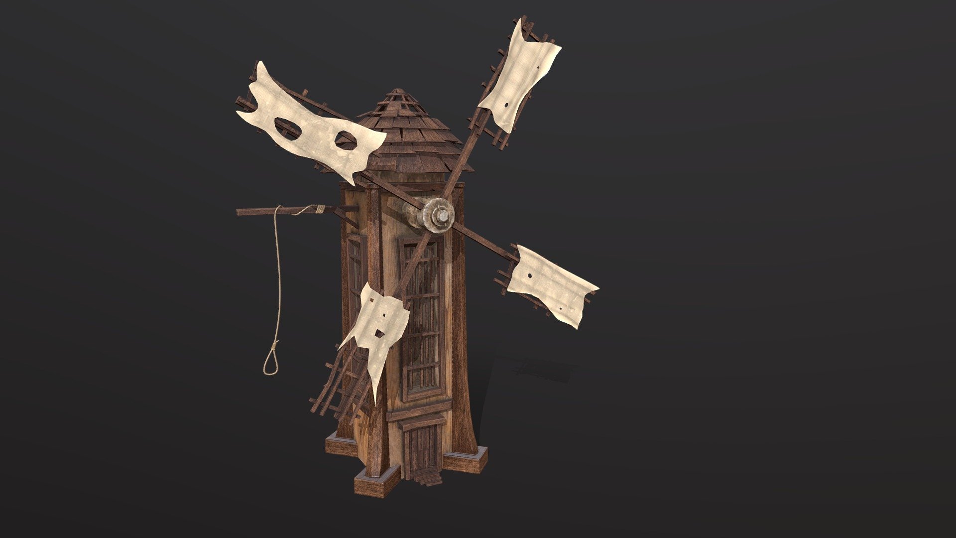 Fantasy Windmill - 3D model by Growell [9964216] - Sketchfab
