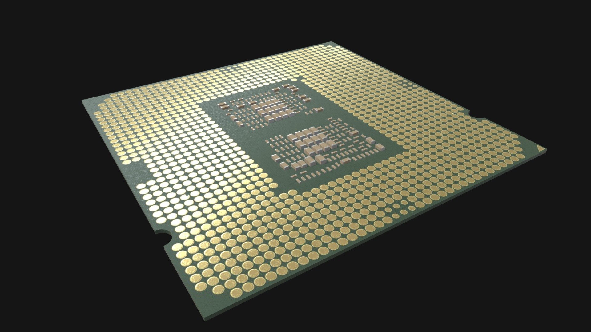 CPU microchip - Buy Royalty Free 3D model by FrancescoMilanese [99648d8 ...
