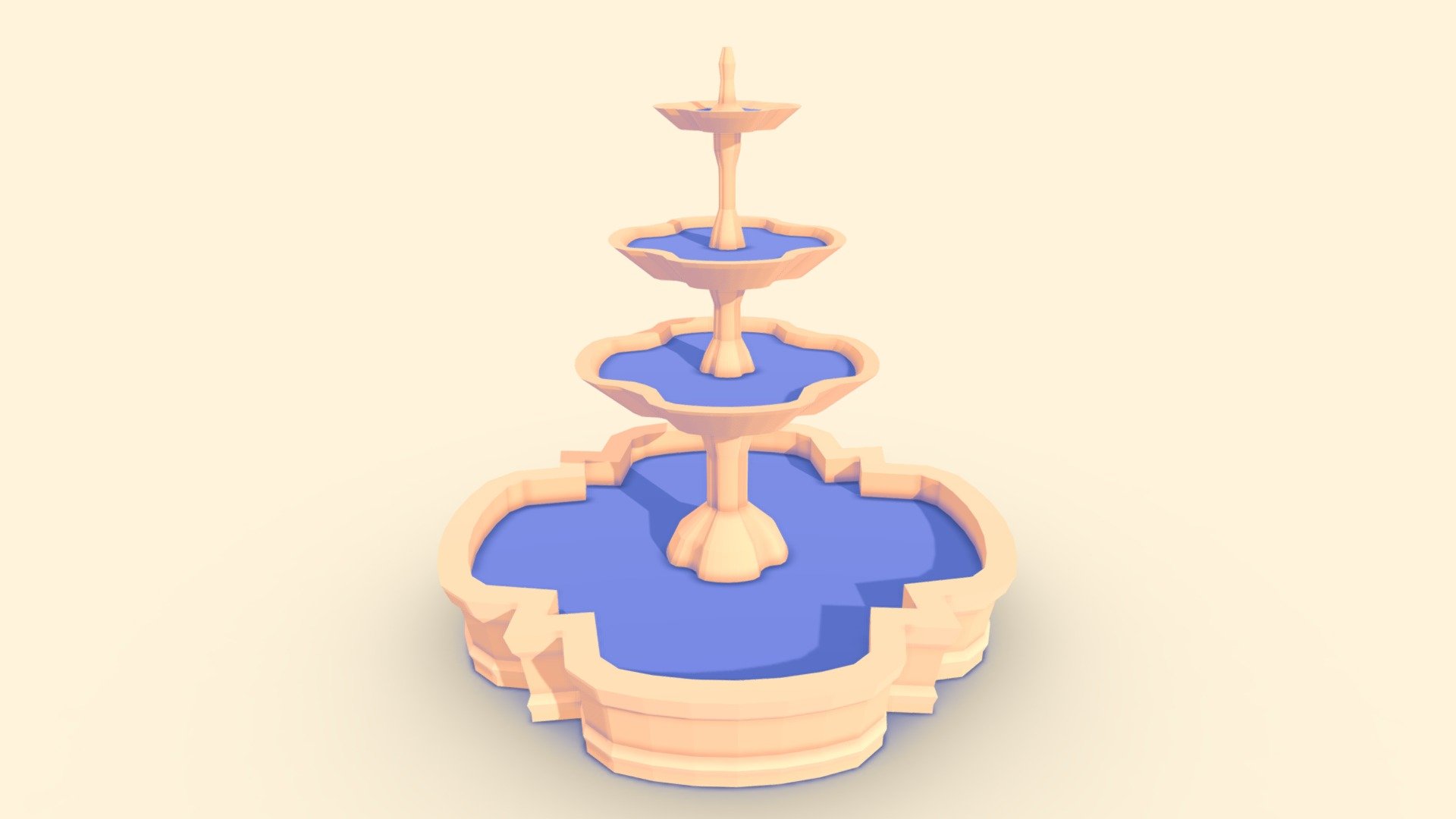 Low Poly Fountain - Buy Royalty Free 3D model by Michael Camilo Saari ...