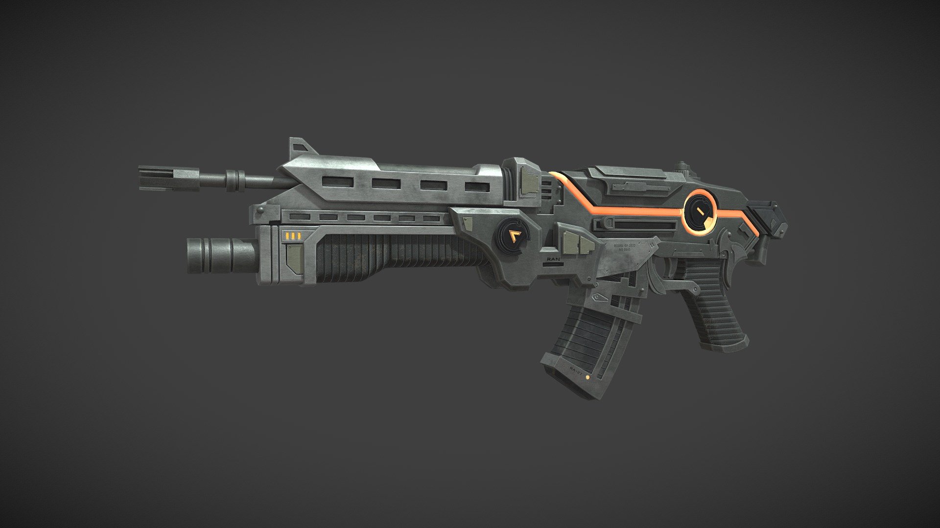 Scifi RA-27 gun model - 3D model by Ranjan Metya (@Ranjan.Metya ...