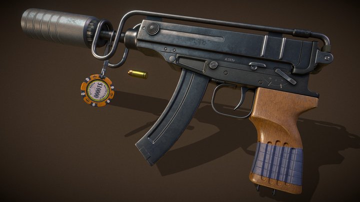 Machine-pistol 3D models - Sketchfab