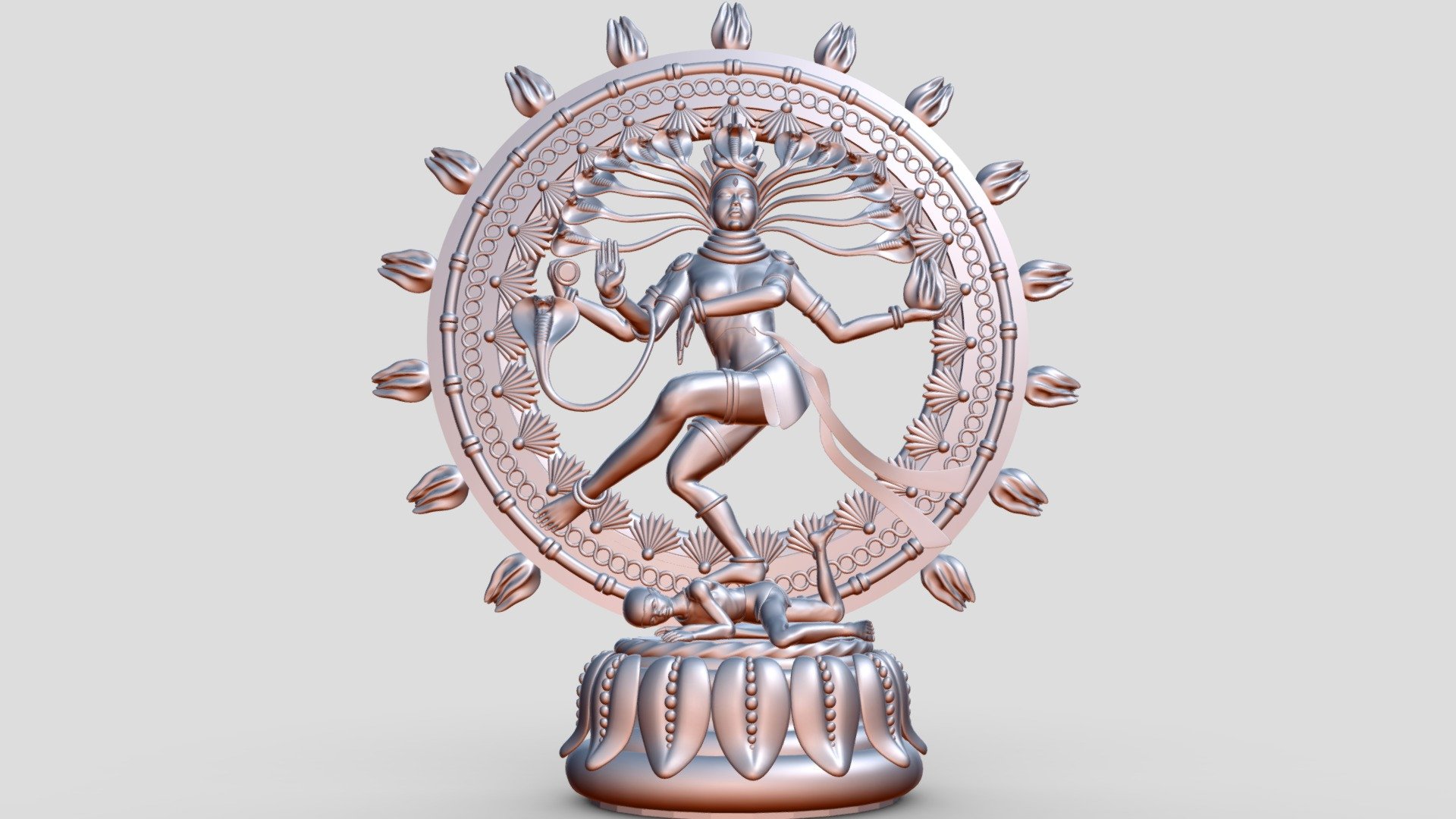 3D SHIVA NATARAJA DANCING LORD MODEL - 3D model by GazZzaN [9968e1f ...