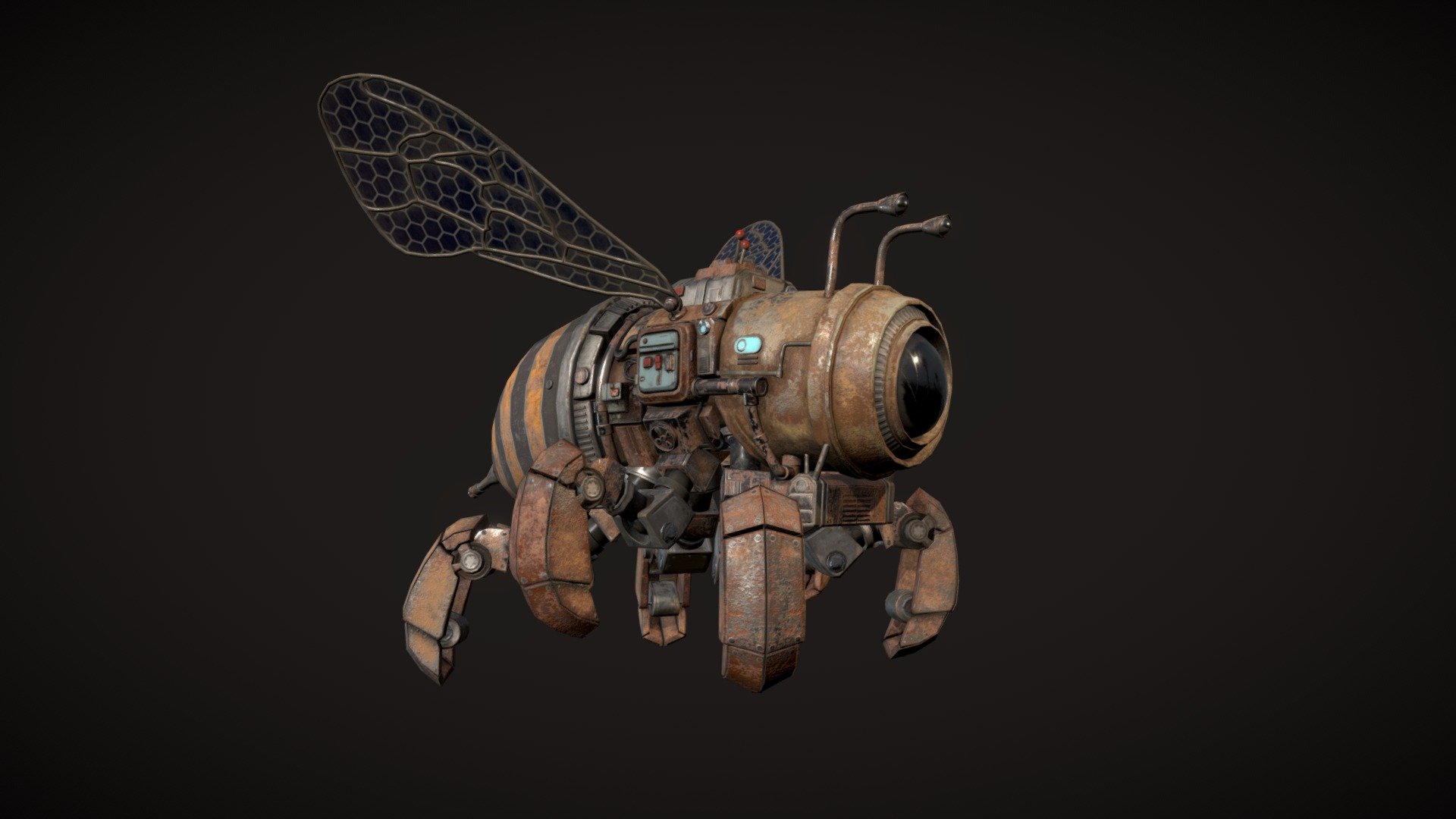 Rustborn BeeBot - DAE GAP Final - 3D model by Elle Vermoesen ( ´ ω ...
