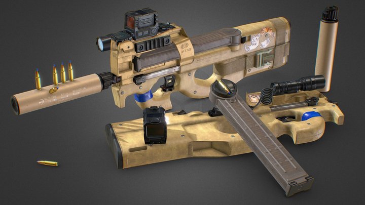 P90 3D models - Sketchfab
