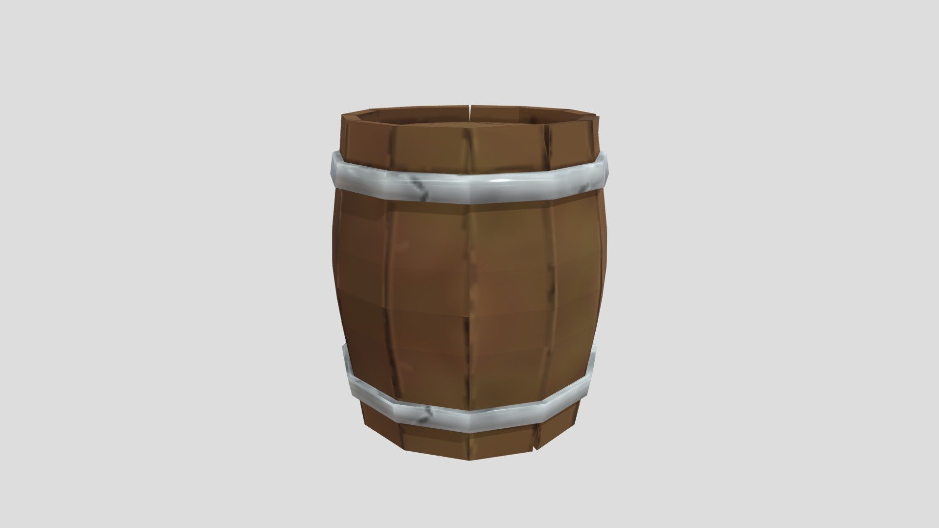 Low-poly Barrel - 3D model by Cranberry33 [9970e42] - Sketchfab