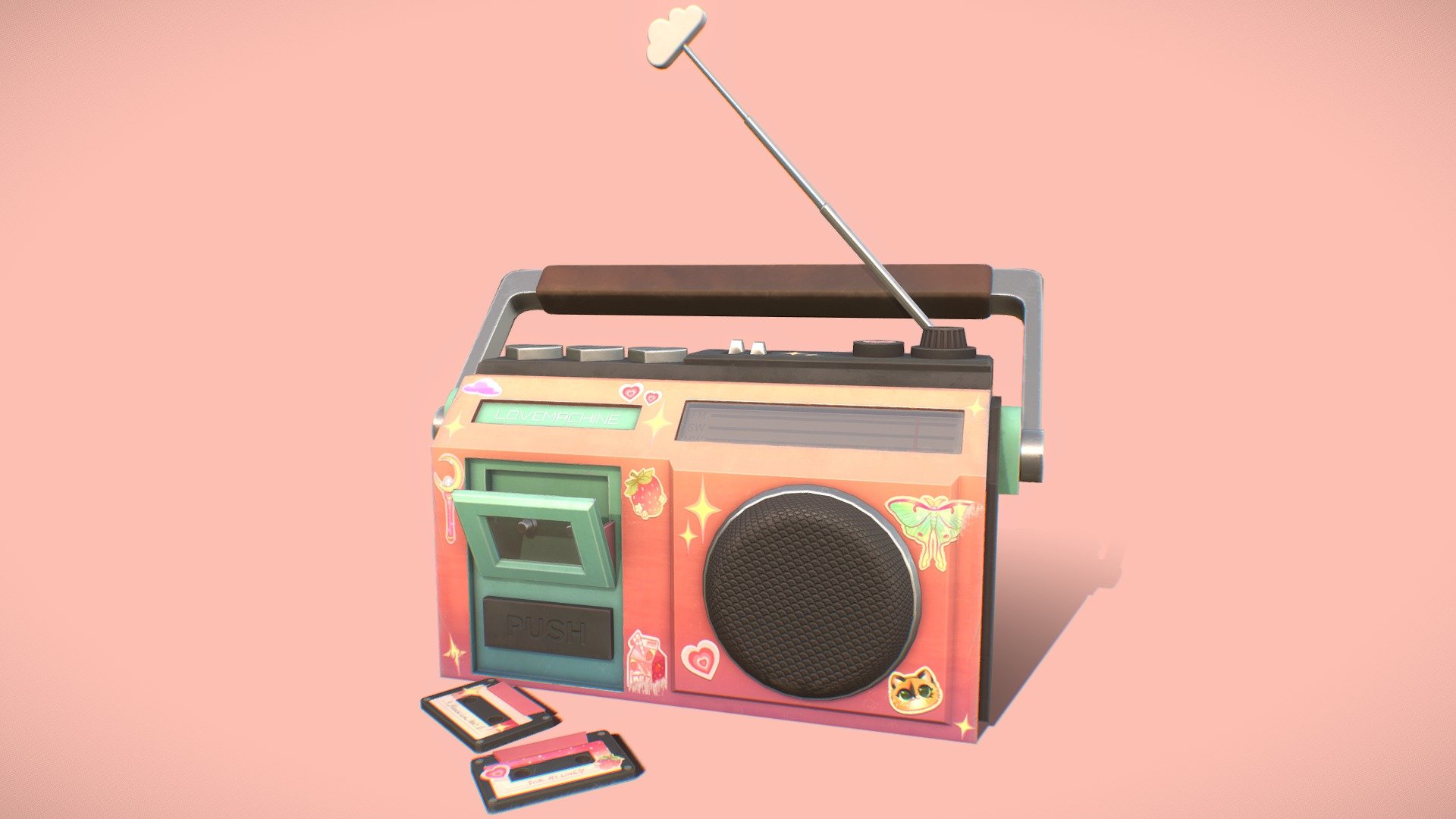 Stylized Radio - 3D model by ElectricXEgo [997149d] - Sketchfab