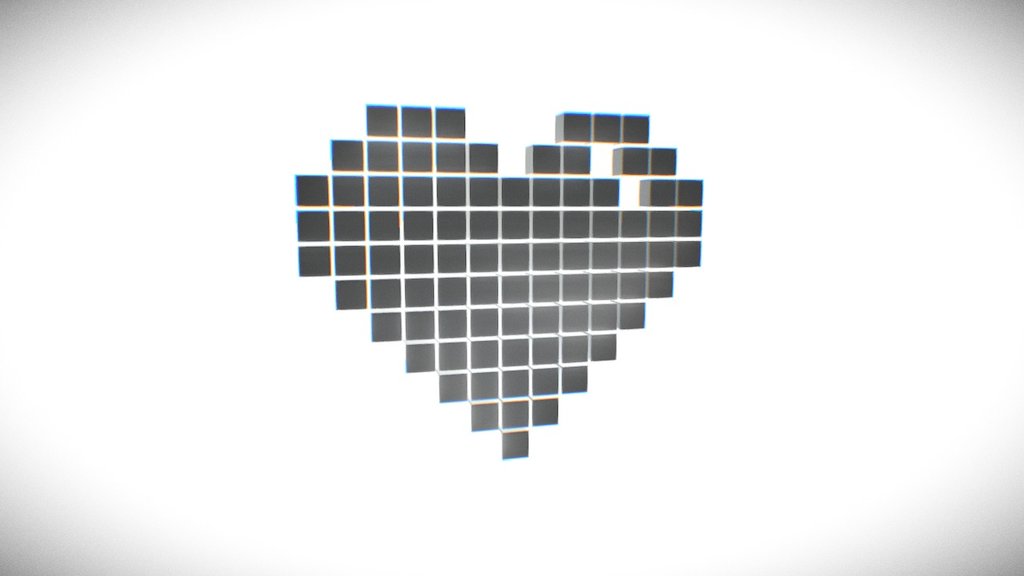 Digital Heart Logo - 3D model by dsgeyer [9972a7d] - Sketchfab