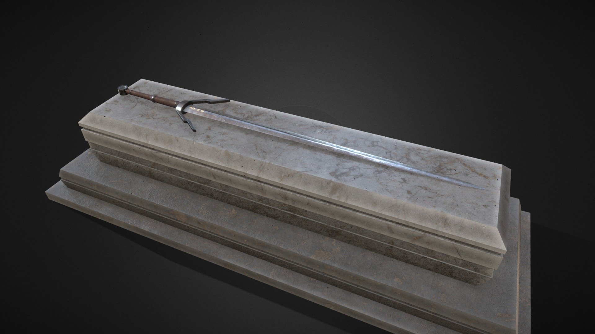 Witcher Inspired Sword - 3D model by Jon Gilleland (@Forestriku ...