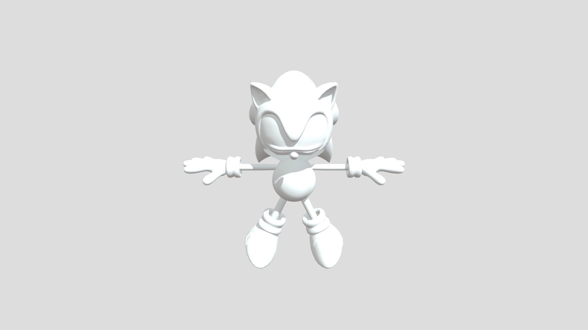 Classic Sonic - Download Free 3D model by fnff022 [997800e] - Sketchfab
